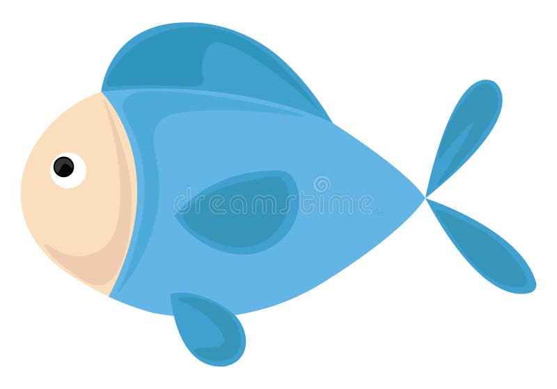 Blue Fish, Illustration, Vector Stock Illustration - Illustration of ...
