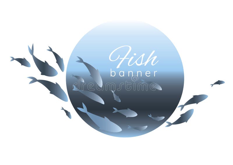 Blue Fish Logo Design Templat for Fish Merchant or Seafood Restaurant ...