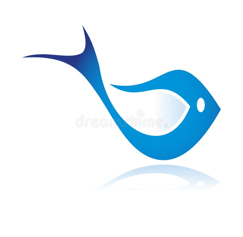 Blue Fish Logo Vector Icon stock vector. Illustration of symbol - 265682046