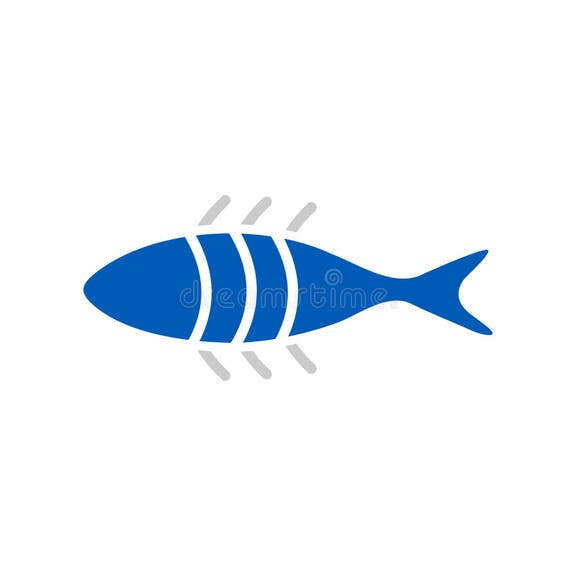 Blue Fish Logo. Vector. Menu Stock Vector - Illustration of emblem ...