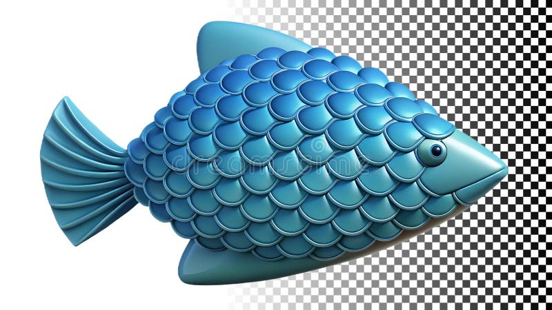Blue Fish Scale Pattern, Aquatic and Textured Design Element Png ...