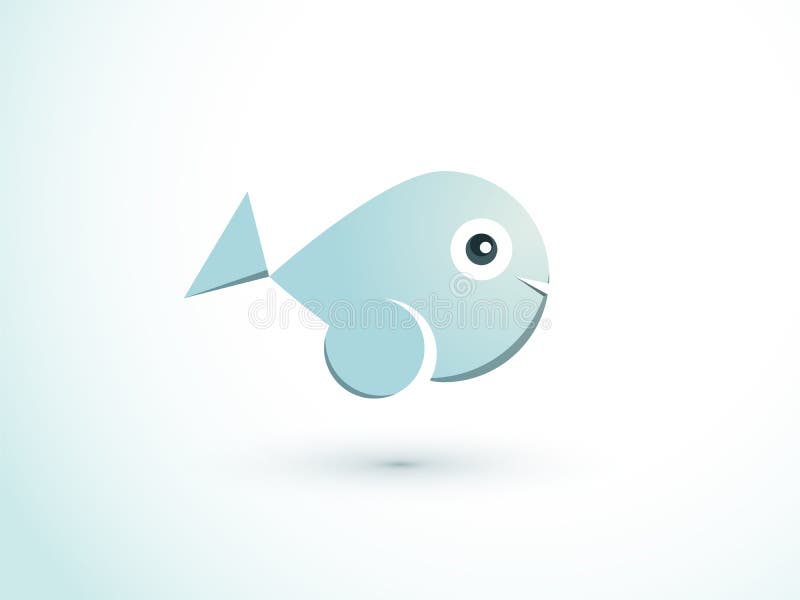 Blue fish stock illustration. Illustration of water, style - 64810822