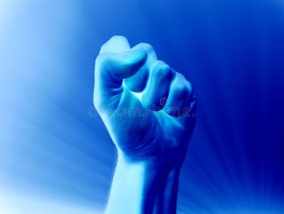 Blue Fist stock image. Image of generate, generated, abstract - 2296421