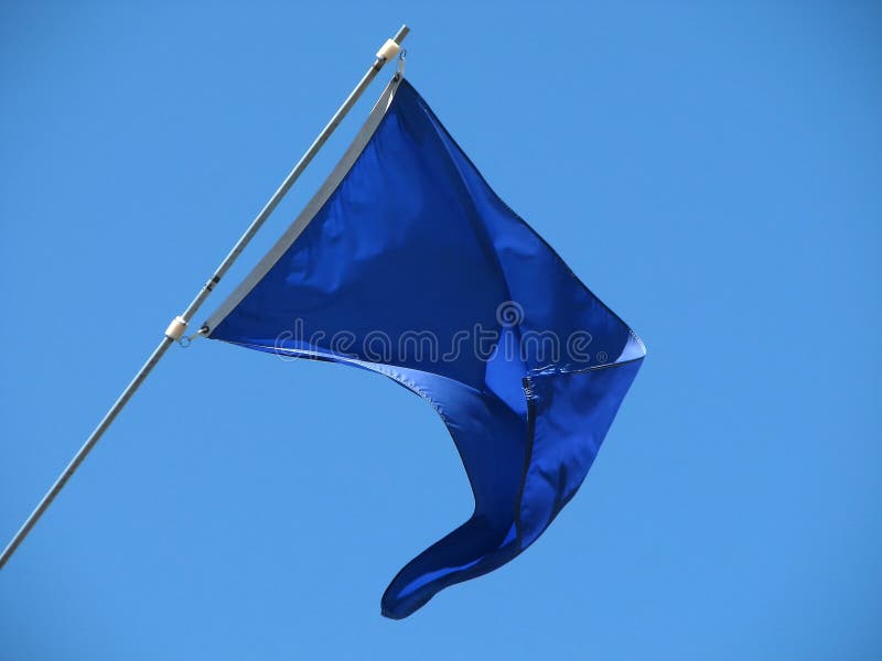 Blue flags on a blue sky stock image. Image of breezey, aqua - 3413