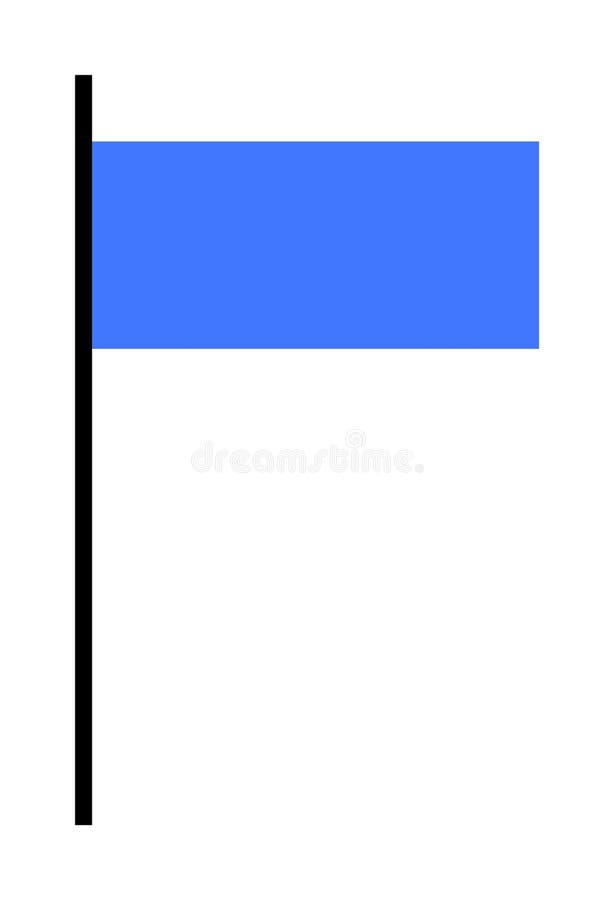 Blue Flag on Simple Black Pole - Basic Vector Design for Various ...