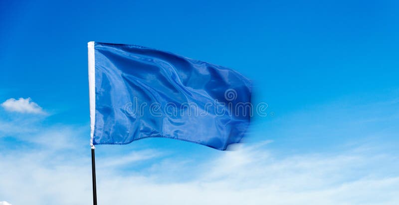 Blue flag waving stock photo. Image of outdoors, advertisement - 30067148