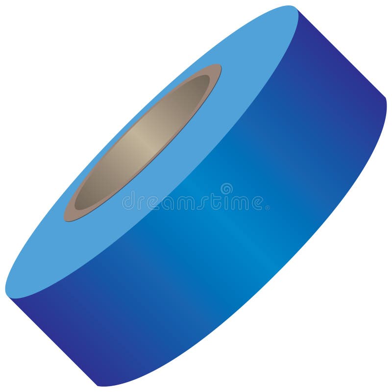 Blue tape for painting stock vector. Illustration of renovation - 29596991