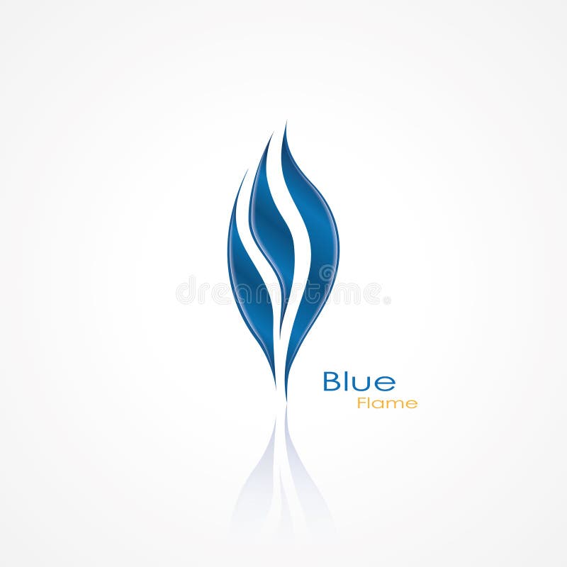 Blue flame stock illustration. Illustration of flaming - 43146540