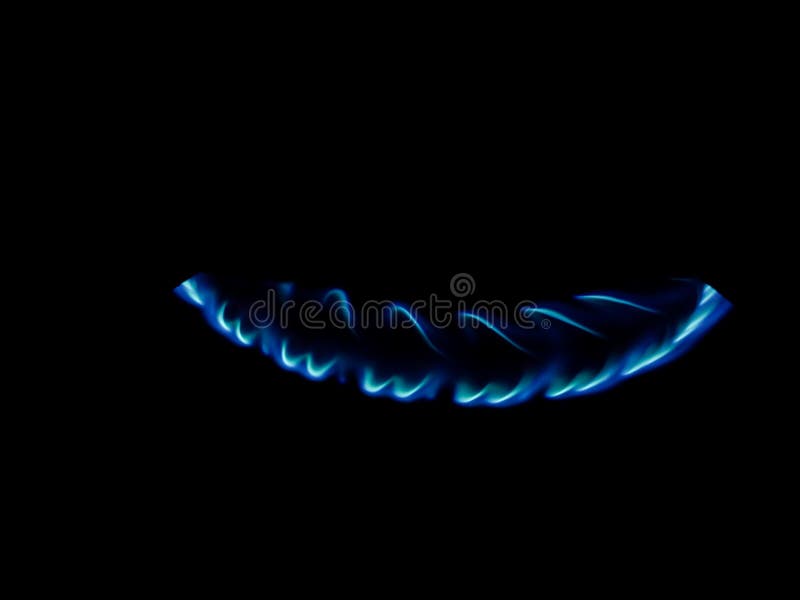 Blue Flame of Gas on a Cooker Stock Photo - Image of light, cooker ...