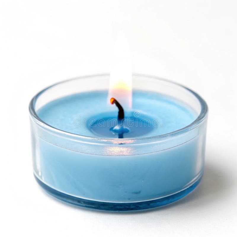 Blue Flame Isolated on White Background Stock Illustration ...