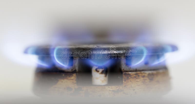 Blue Flame of Natural Gas Fire As the Background Stock Photo - Image of ...