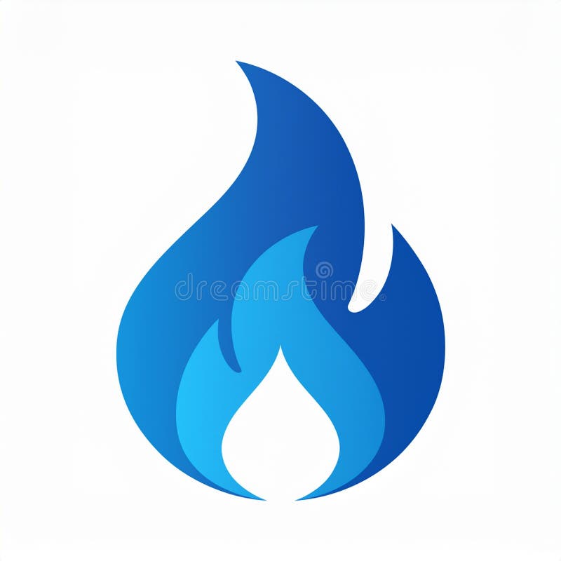 Blue flame stock illustration. Illustration of flame - 376961687