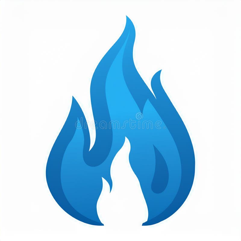 Blue flame stock illustration. Illustration of shades - 376961693