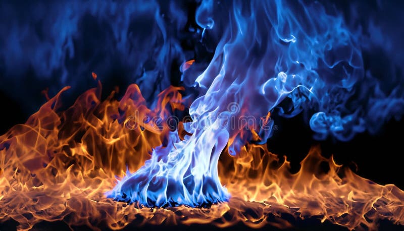 Blue Flame Suitable As an Abstract Background Stock Illustration ...