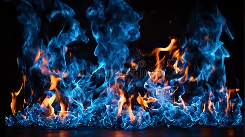 Blue Flame Texture stock video. Video of heat, design - 303907413