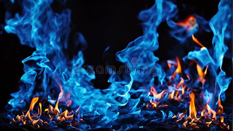 Blue Flame Texture stock footage. Video of active, expression - 303908580