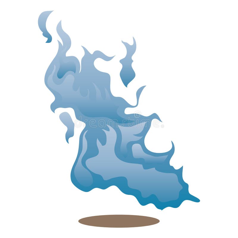 Blue Flame. Vector Illustration Decorative Design Stock Vector ...