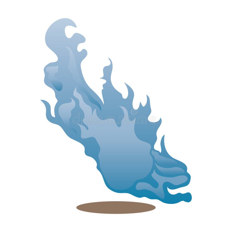 Blue Flame. Vector Illustration Decorative Design Stock Vector ...