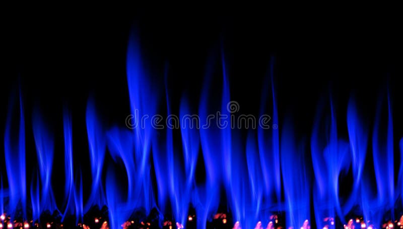 Blue Flames Seamless Repeating Pattern Vector Illustration Stock Vector ...