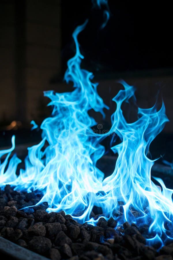 Blue Fire Flames. Blue Flames of Fire Background Texture Stock ...