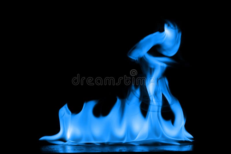 Blue Flames of Fire As Abstract Backgorund Stock Photo - Image of fiery ...