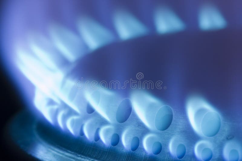 Blue Gas Stove, Propane Flame Stock Image - Image of food, abstract: 588887