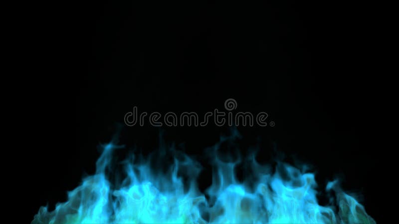 Blue Flames Rise from the the Ground. Stock Illustration - Illustration ...