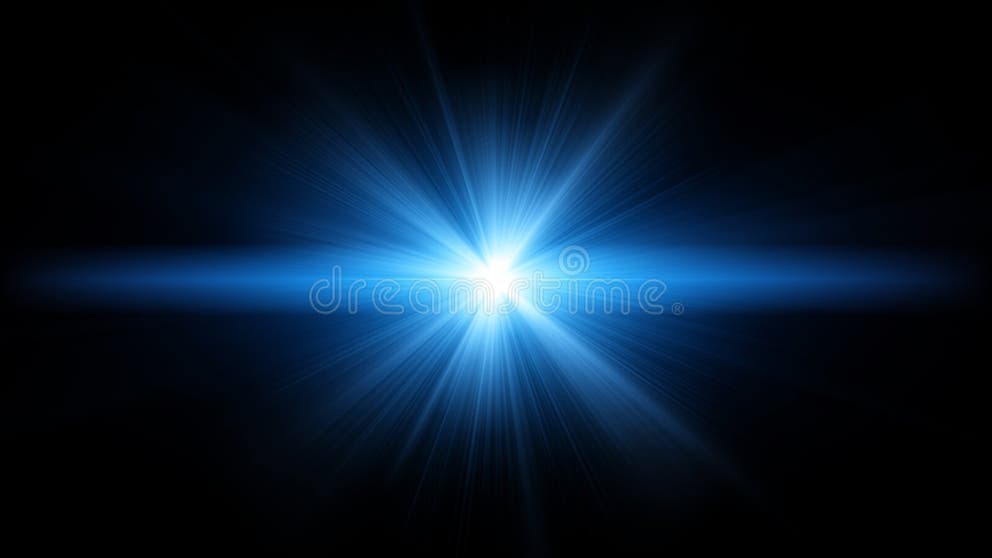Blue flare stock photo. Image of flare, bright, blue - 12527042