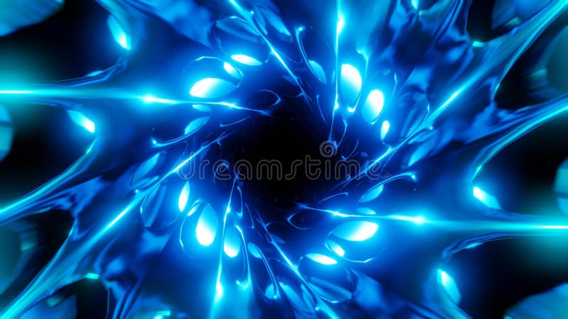 Blue Flashing Light on Futuristic Spiral Tunnel Vj Loop Background for ... Blue Flashing Light on Futuristic Spiral Tunnel Vj Loop Background for ...