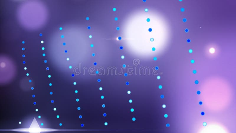 Blue Flashing Particles on the Background of Futuristic Outer Space in ...