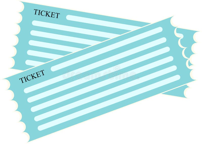 Blue Vector Template of Boarding Pass Ticket Stock Vector ...