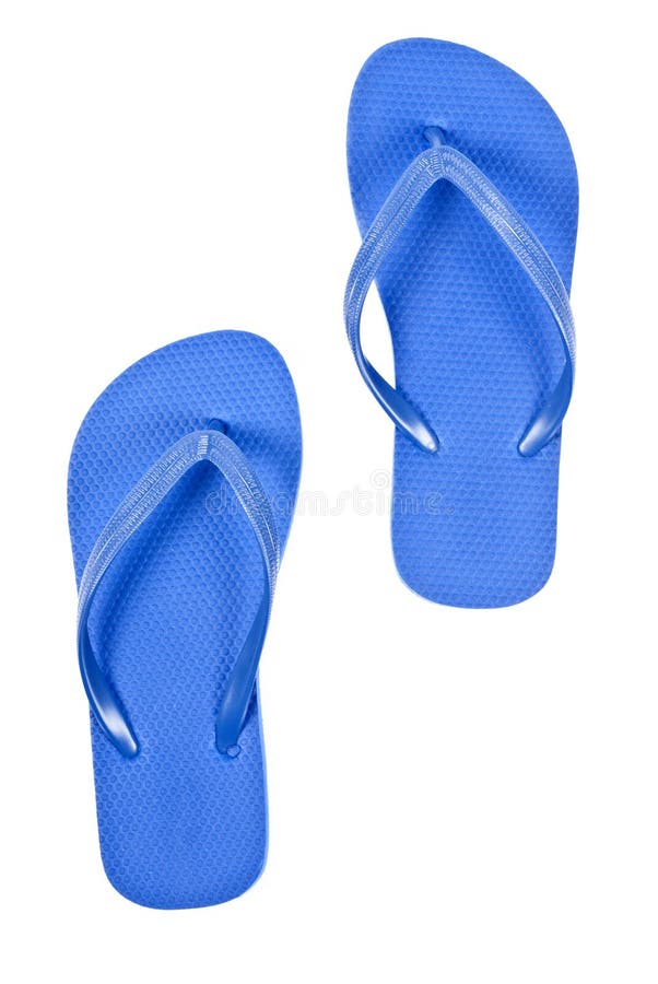 Blue flip flops stock photo. Image of clothes, coast - 35366540