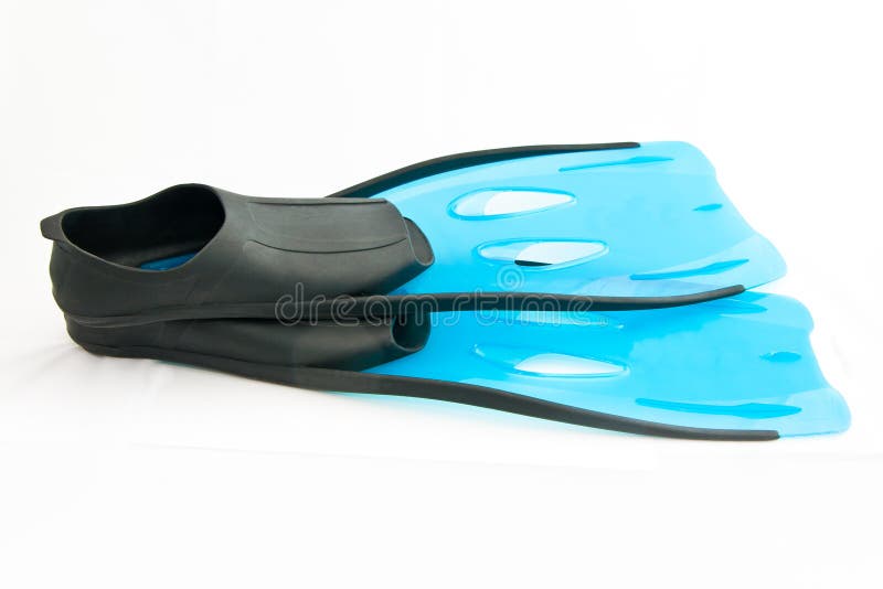 Blue flippers stock photo. Image of summer, underwater - 14961306