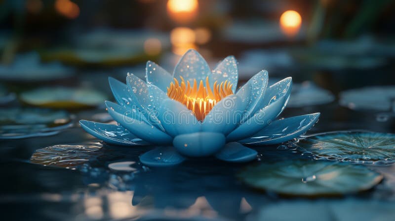 1,637 Floating Purple Blue Flower Water Stock Photos - Free & Royalty ...