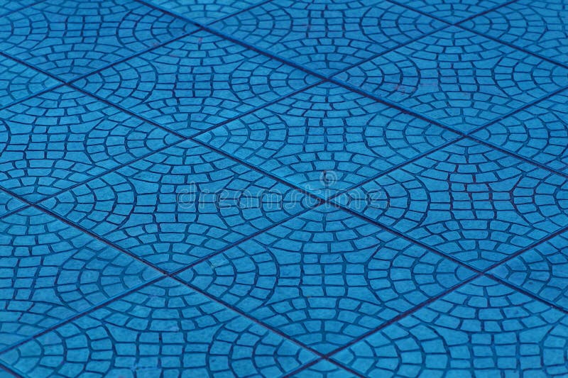 Blue Floor Tile Stone Ceramic Abstract Mosaic Pattern Surface Street ...