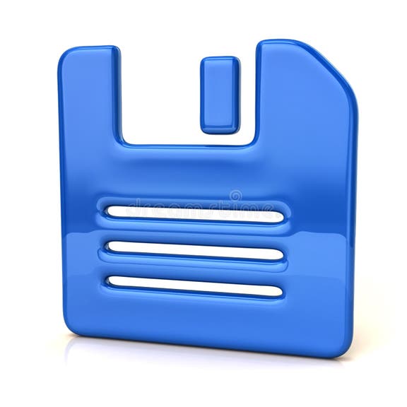 Blue floppy disk icon stock illustration. Illustration of device - 46592146