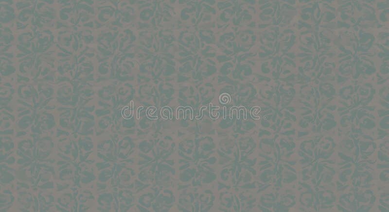 Blue Floral Damask Pattern on a Muted Background. the Design Features ...