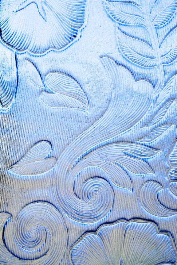 Blue floral glass stock image. Image of floral, glass - 5150431