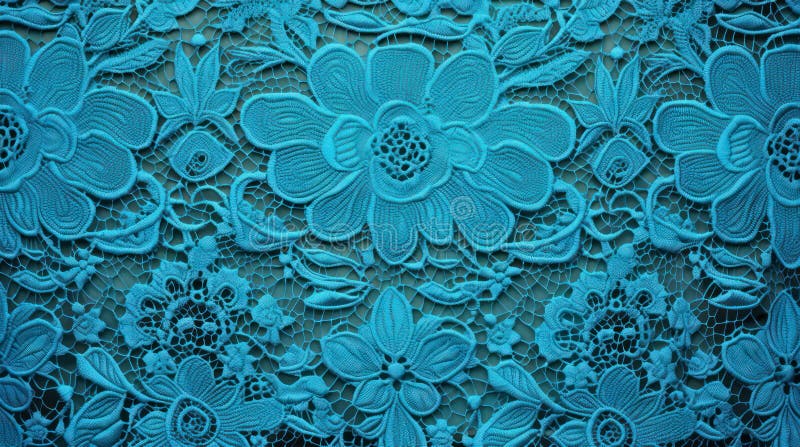 Blue floral lace texture. stock illustration. Illustration of macro ...