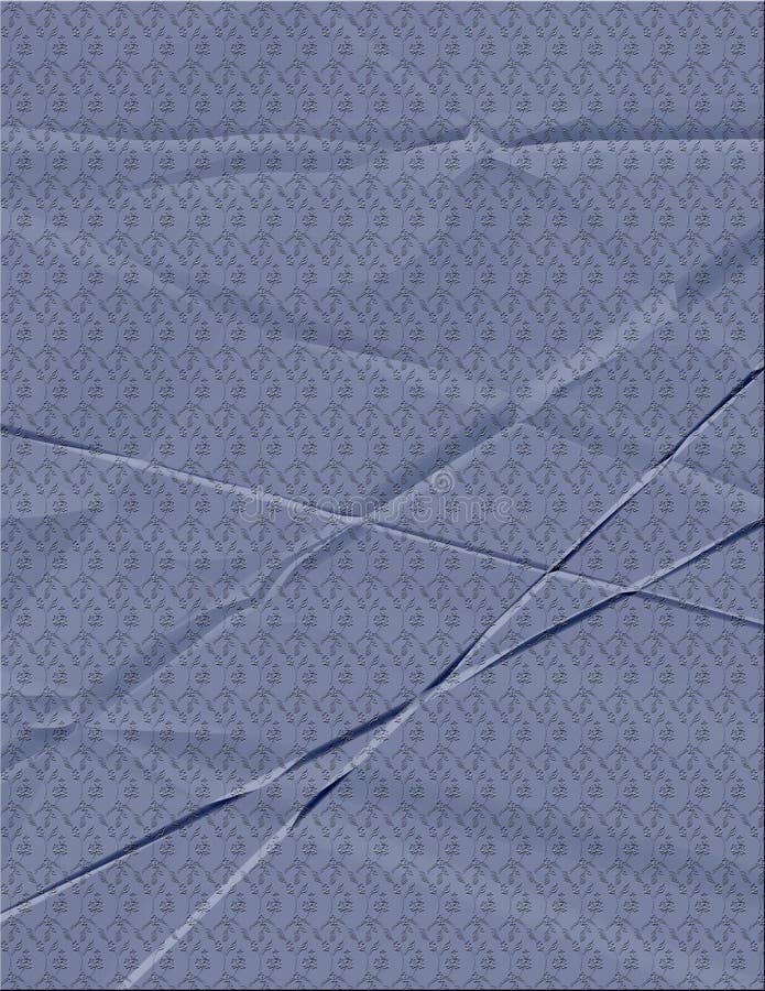Blue Floral Paper stock illustration. Illustration of creased - 7641435