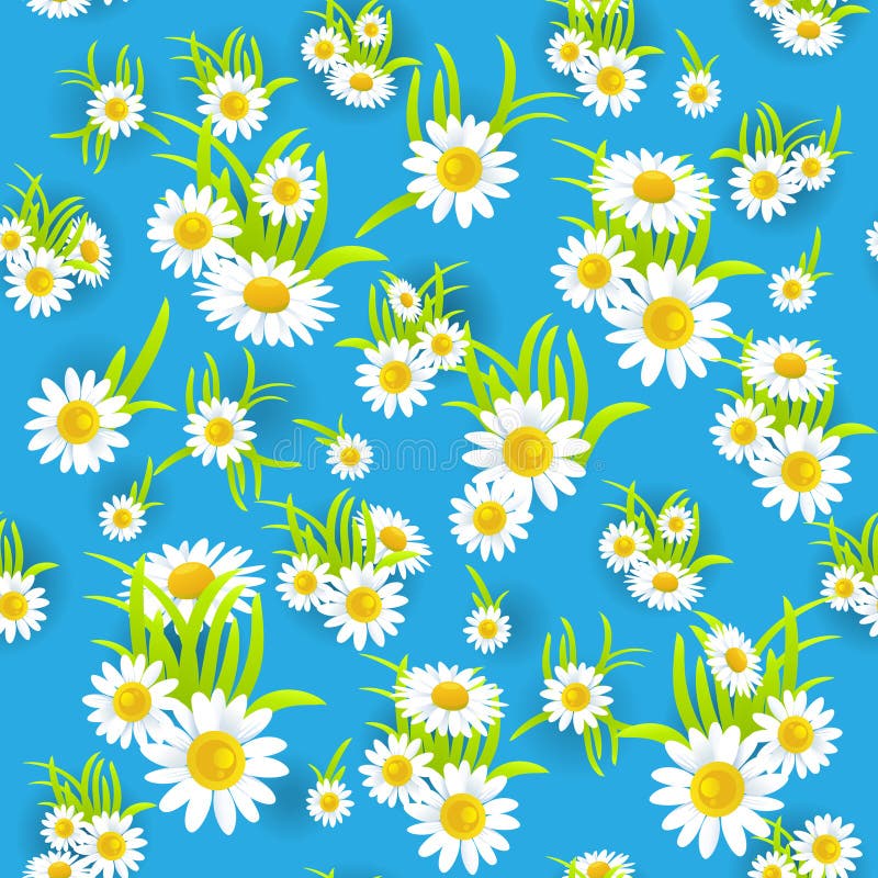 Blue floral pattern stock vector. Illustration of flora - 93873734