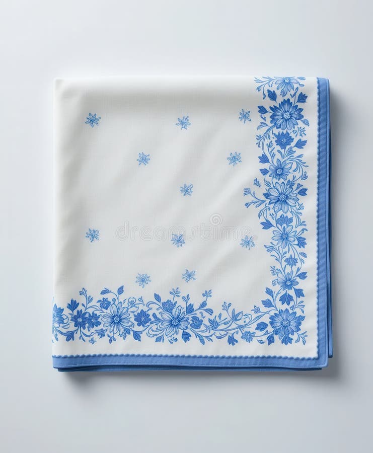 Folded White Handkerchief Stock Illustrations – 499 Folded White ...