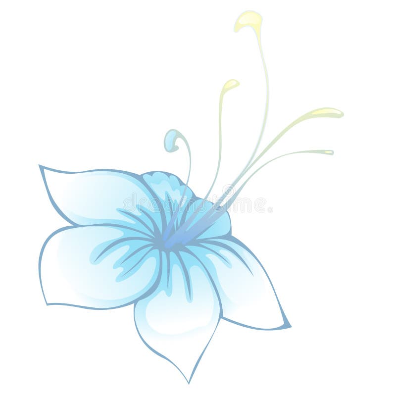 Single Flower Blue Stock Illustrations – 23,963 Single Flower Blue ...