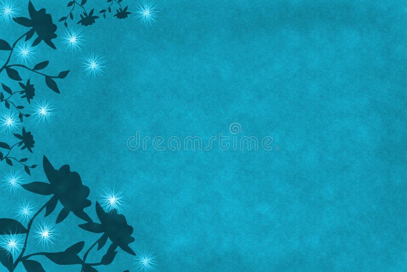 Blue Flower Abstract Background Stock Illustration - Illustration of ...