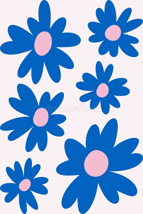 Blue Flower Drawing Stock Illustrations – 309,130 Blue Flower Drawing ...