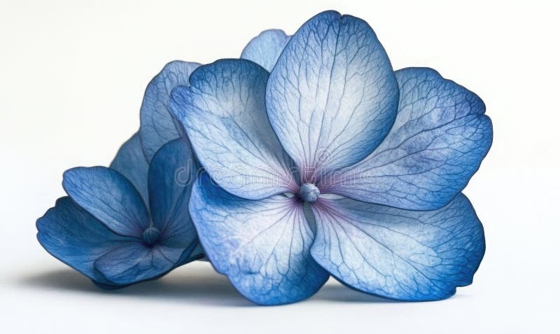 A Blue Flower with a White Center Stock Image - Image of flora, floral ...