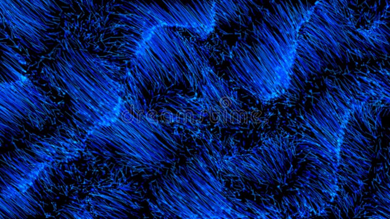 Blue Flowing Dust Particles Wave Moving Digital Background Stock ...