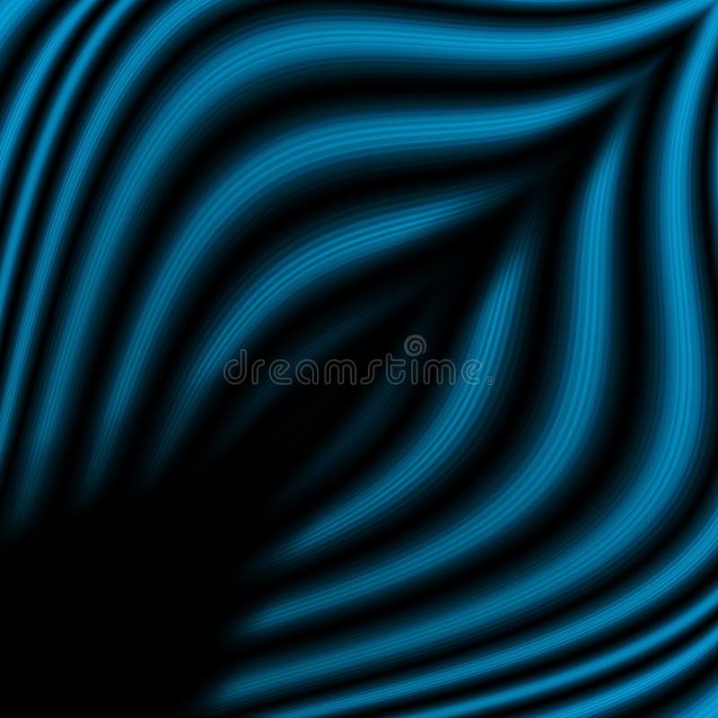Blue flowing line abstract stock illustration. Illustration of ...