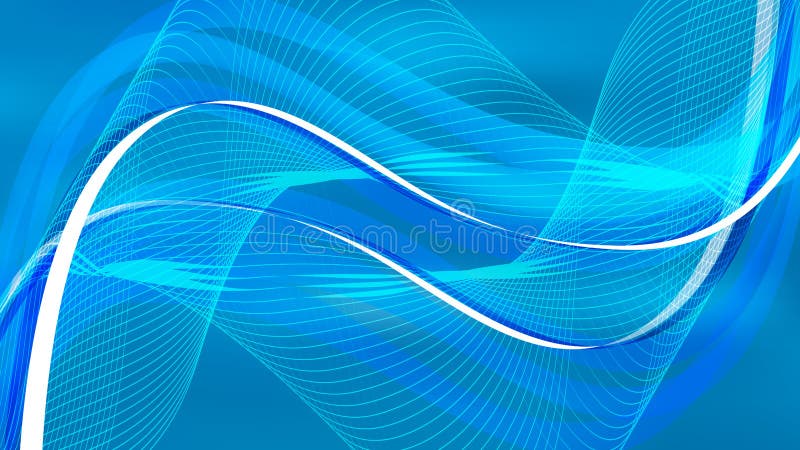 Blue Flowing Lines Background Stock Vector - Illustration of curved ...