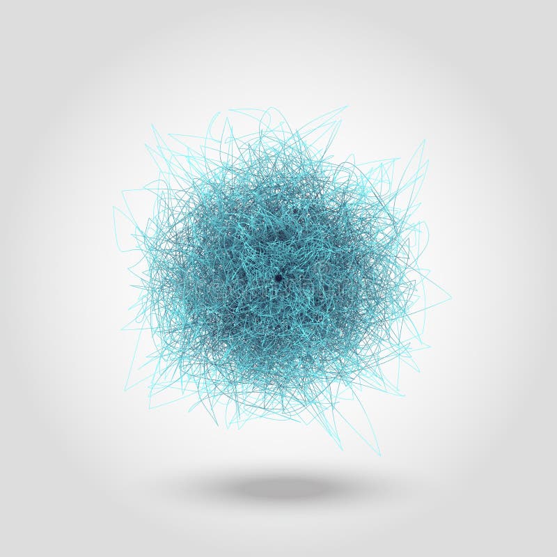 Blue Fluffy Vector Ball Fur Realistic Shadow Stock Illustrations – 2 ...